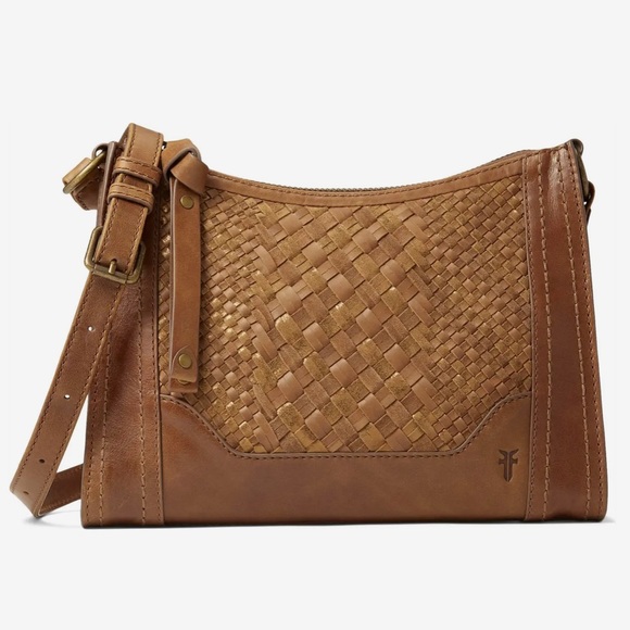 Frye | Bags | Frye Melissa Metallic Basket Woven Zip Crossbody | Poshmark